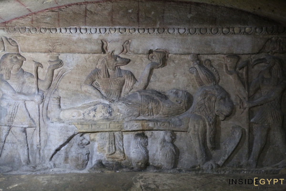 Catacombs of Kom El Shoqafa - Inside-Egypt